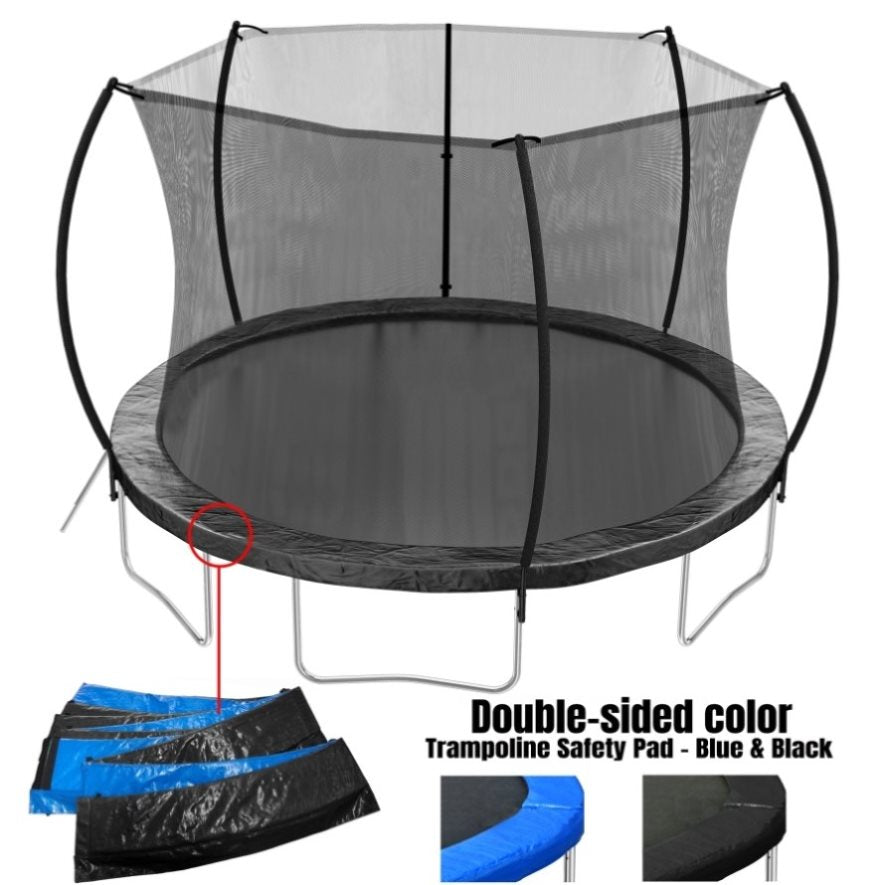 12FT Trampoline , Trampoline for Kids and Adults with Enclosure Net an ...