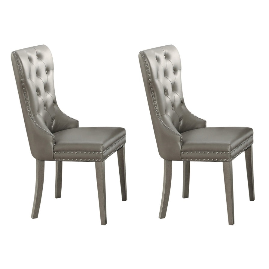 Champagne Tufted Side Chairs B062P186537 – ZUN Savings United States